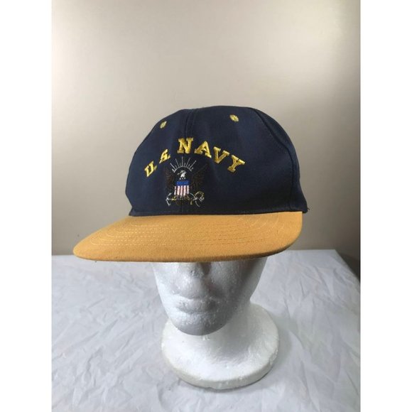 American Vintage | Accessories | Vintage Us Navy Back Spellout Snapback ...